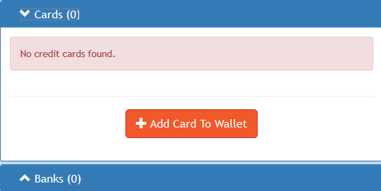 Manage Wallet