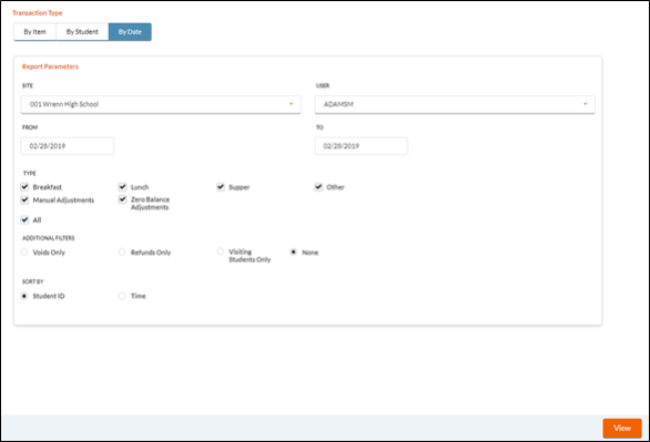Transaction History Report